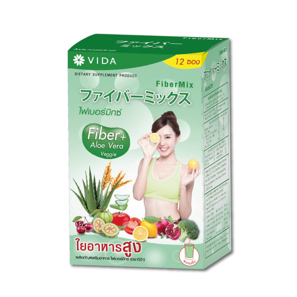 ขาย Vida Dietary Supplement Fiber Mix 12pcs. 144g. | Tops Vita ท็อปส์ วีต้า